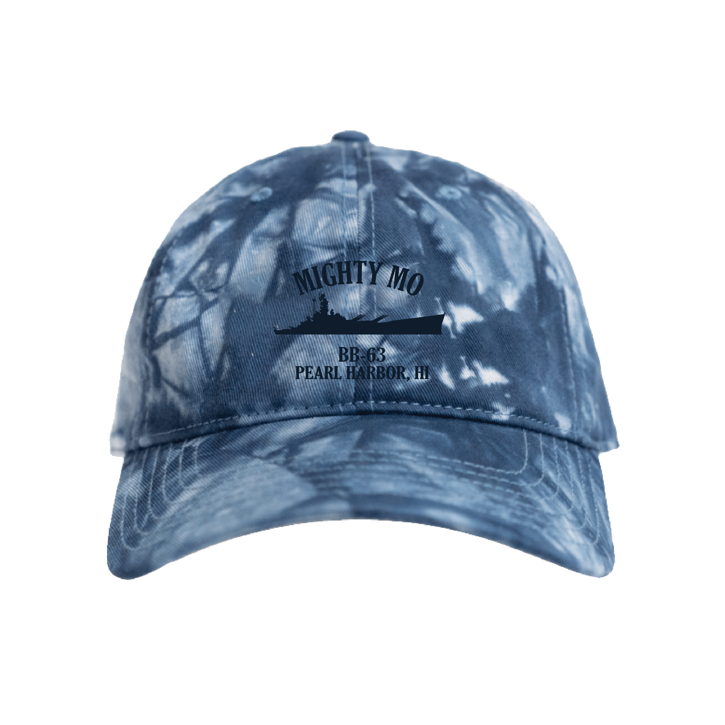 Mighty Mo Tie Dye Youth Baseball Cap – USS Missouri