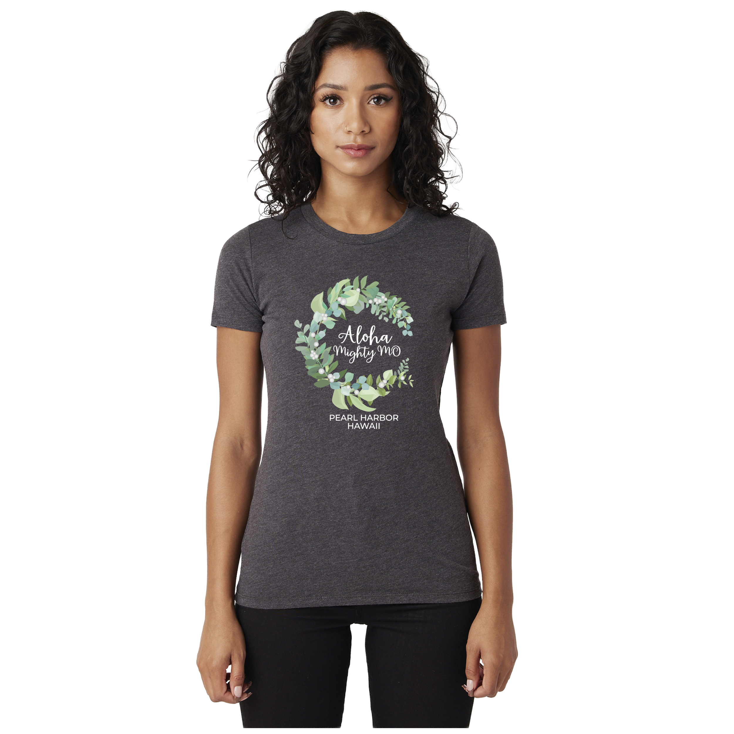 Ladies Aloha Lei Tee – USS Missouri